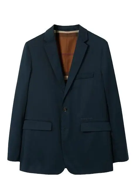 Burberry Notchedcollar Tailored Blazer - Navy Blue