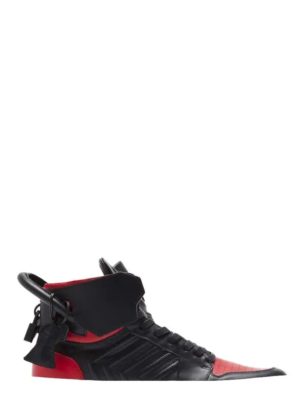 Buscemi 110mm High-top Sneakers - Red/back