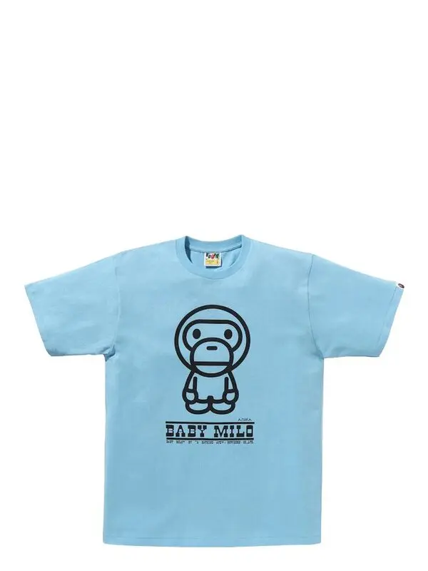A BATHING APE Classic Baby Milo Tee Shirt - Blue