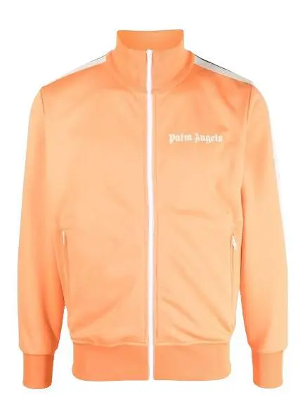 Palm Angels Track Jacket - Orange/off/white