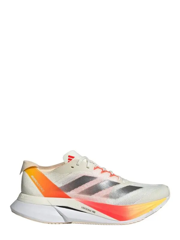 Adidas Adizero Boston 12 - Ivory/iron Metallic/solar Red