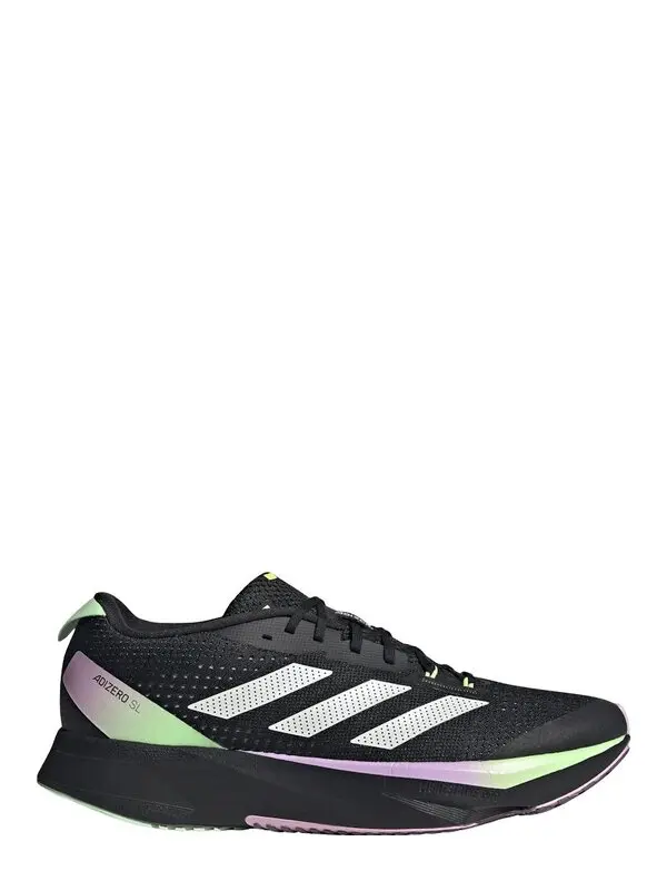 Adidas Adizero Sl Athletic Sneakers - Core Black/zero Metalic/green Spark