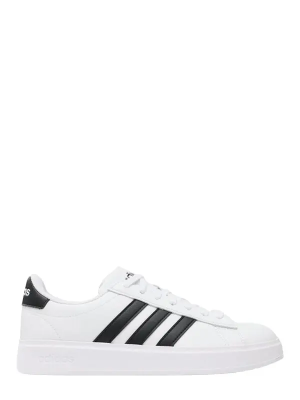 Adidas Grand Court Lace Up Sneakers - Cloud White/core Black