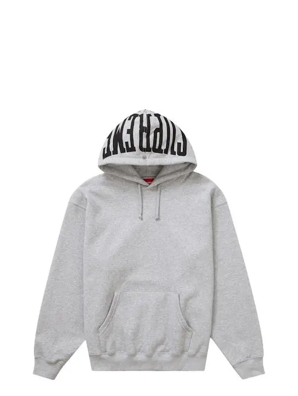 Supreme Warm Up Hooded Sweatshirt Ss24 - Heather Grey