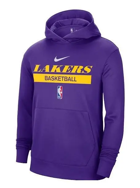 Nike Nba Los Angeles Lakers Spotlight Dri-fit Hoodie - Purple