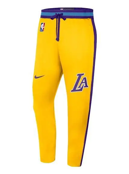 Nike Nba Los Angeles Lakers Drifit Pants - Yellow