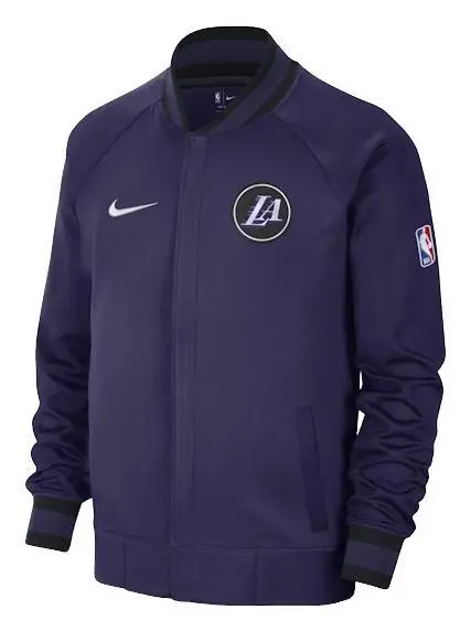 Nike Nba Los Angeles Lakers Showtime City Edition Dri-fit Jacket - Purple