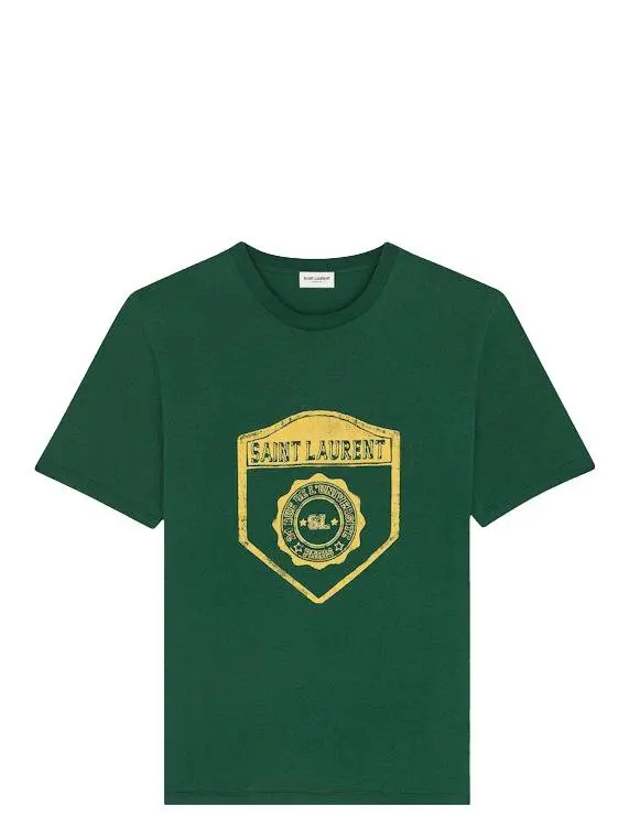 Saint Laurent Logo T-shirt - Green