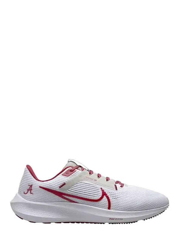 Nike Pegasus 40 Alabama - White/night Silver/team Crimson