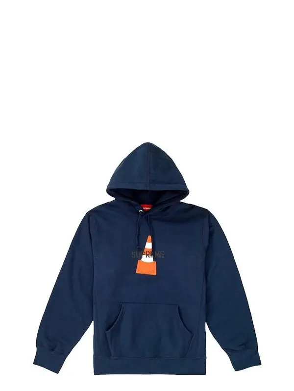 Supreme Cone Hooded Sweatshirt - Navy Blue