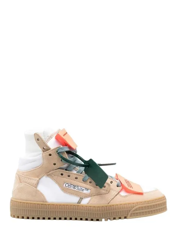 Off-White Off 3.0 Off Court High-top Sneakers - White/sand
