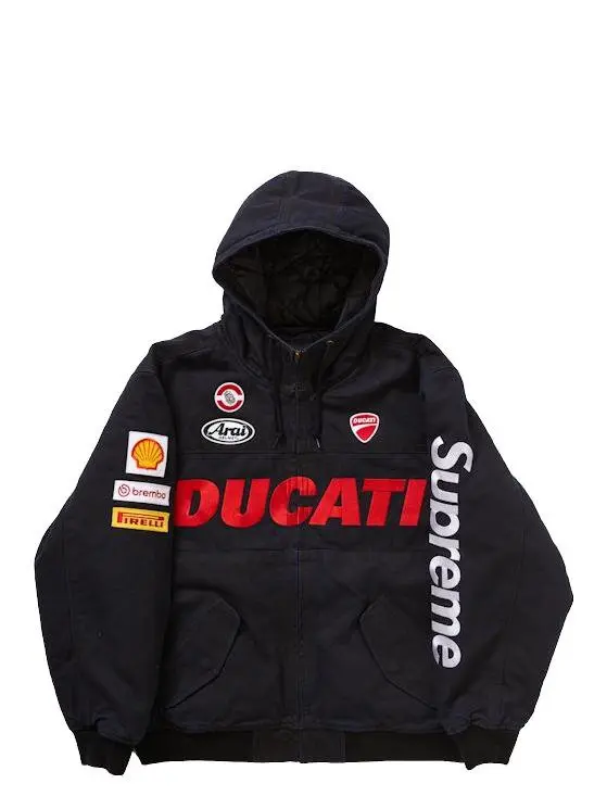 Supreme Ducati Hooded Work Jacket - Black