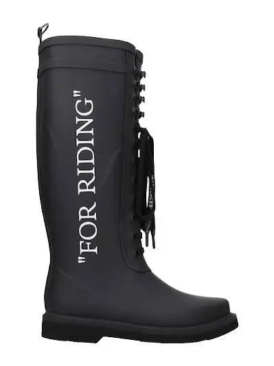 Off-White For Riding" Rain Boots - Black