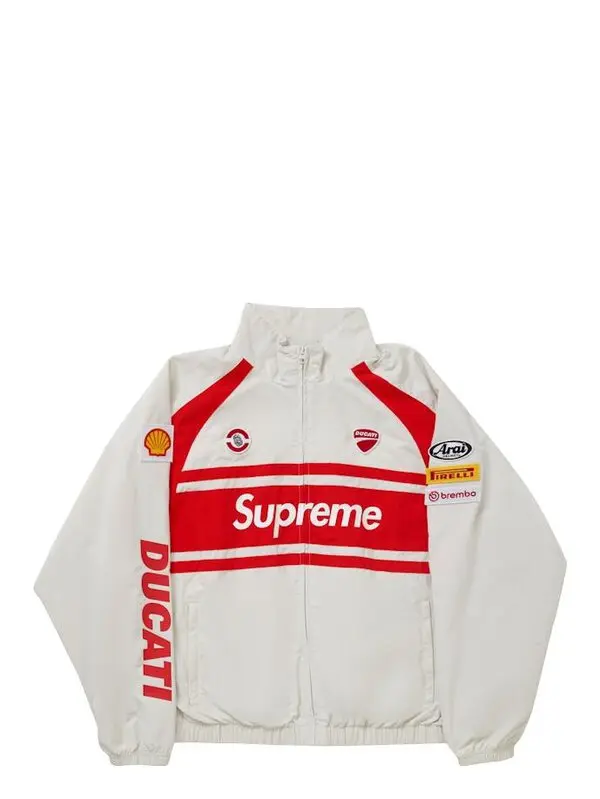 Supreme Ducati Track Jacket - Light Grey