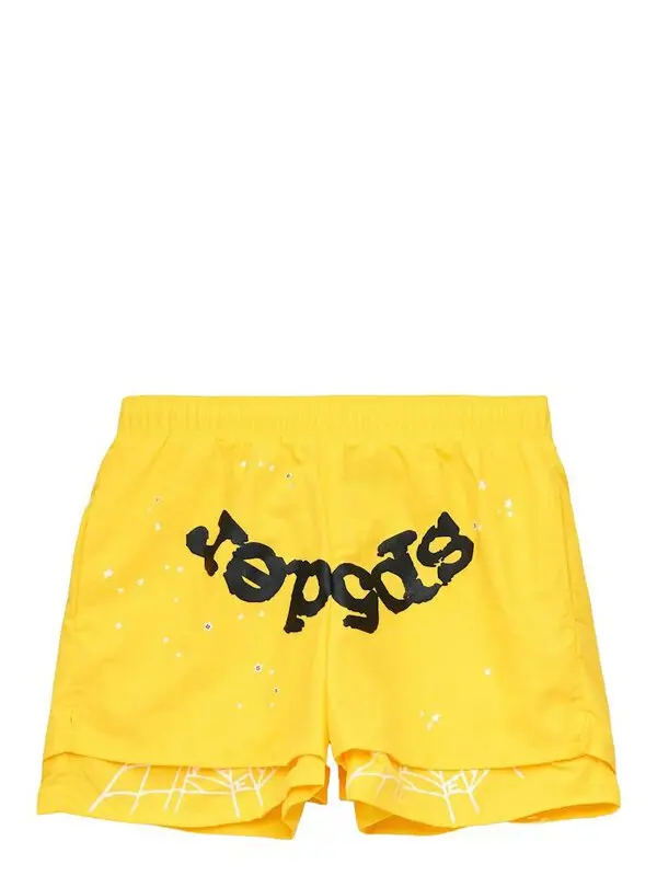 SP5DER Og Web Double Layer Short - Yellow