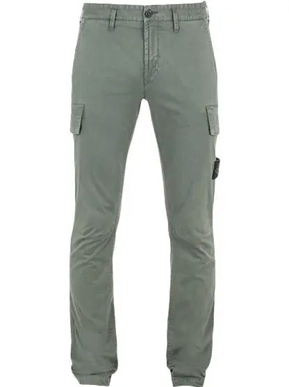 Stone Island Skinny Fit Cargo Pants - Musk Green
