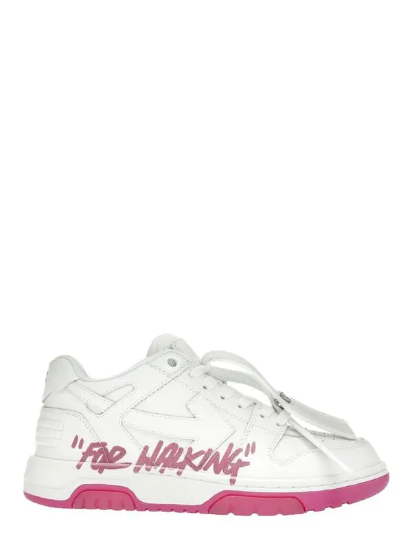 Off-White Out Of Office Low-top Sneakers - Fuschia/white