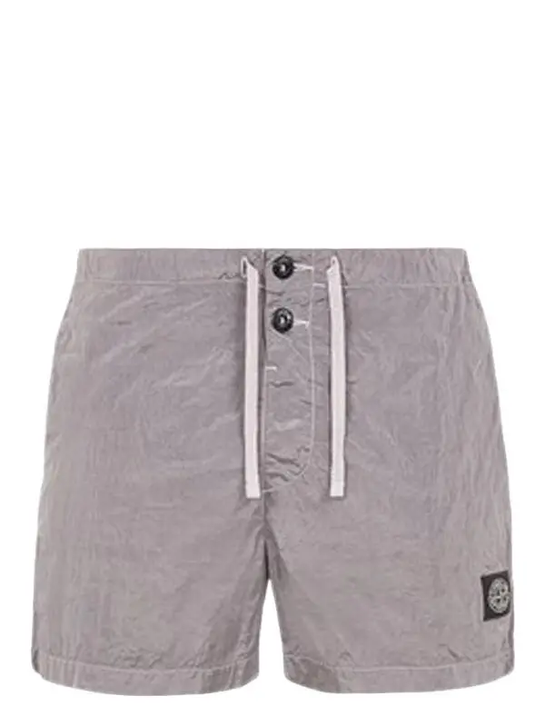 Stone Island Slim Fit Metal Nylon Swim Trunks - Dust
