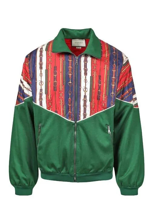Gucci Printed Zip-up Jacket - Yard