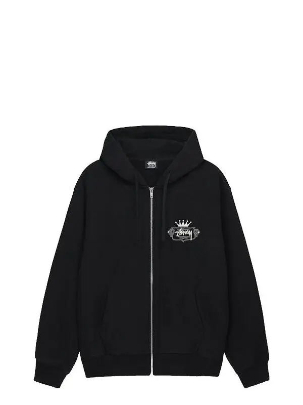 StÜssy Built To Last Zip Hoodie - Black