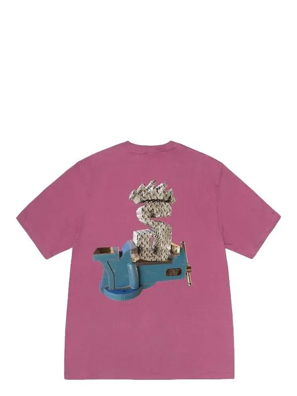 StÜssy Tuff Stuff Tee Shirt - Berry