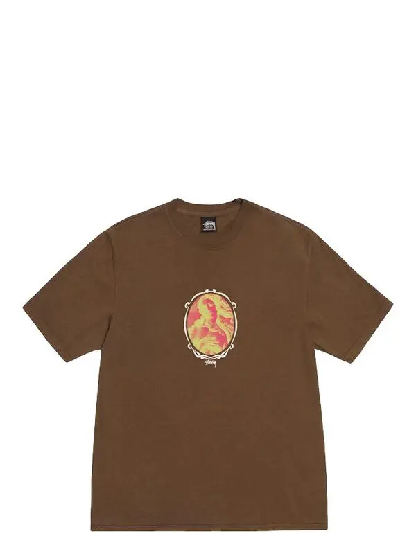 StÜssy Venus Oval Pigment Dyed Tee Shirt - Brown
