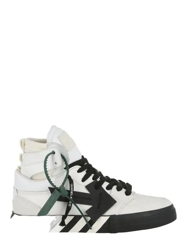 Off-White Off Vulcanized Hi-top Sneakers - White/black