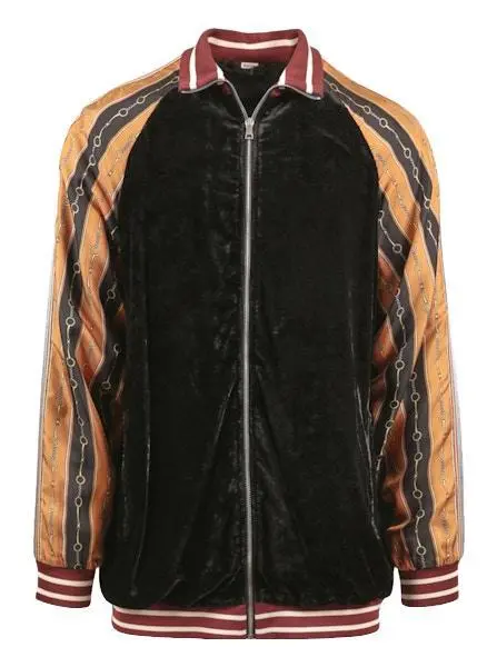 Gucci Mixed Media Track Jacket - Black