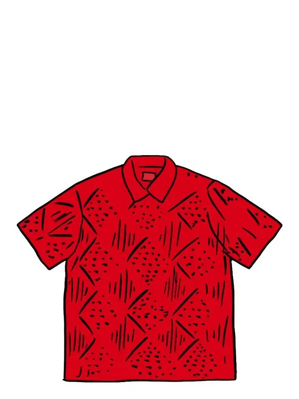 Supreme Lace Short Sleeve Shirt - Red