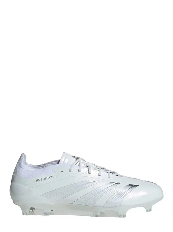 Adidas Predator 24 Elite Low Fg - Cloud White/silver Metallic