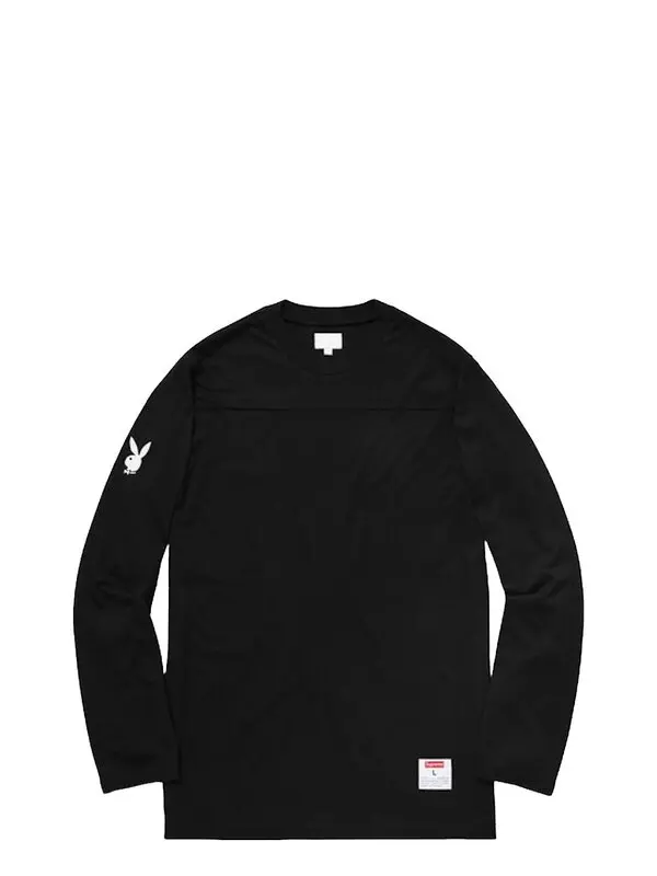 Supreme Playboy Long Sleeve Football Top - Black