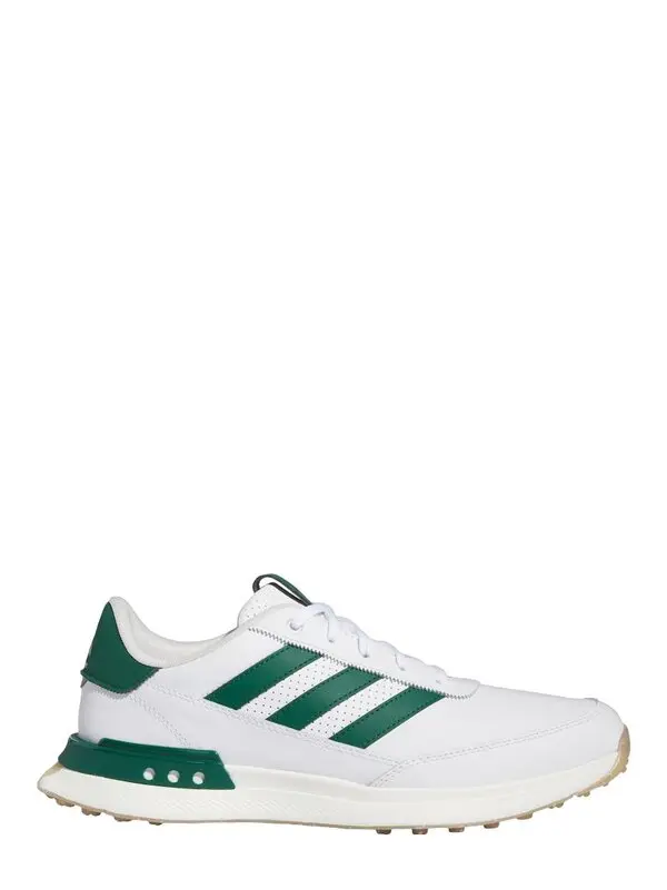 Adidas S2g Spikeless Leather 24 Golf Shoe - Cloud White/collegiate Green/gum
