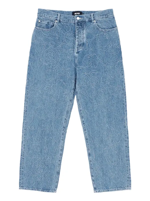 PALACE P45 Splat Jean - Stone Wash