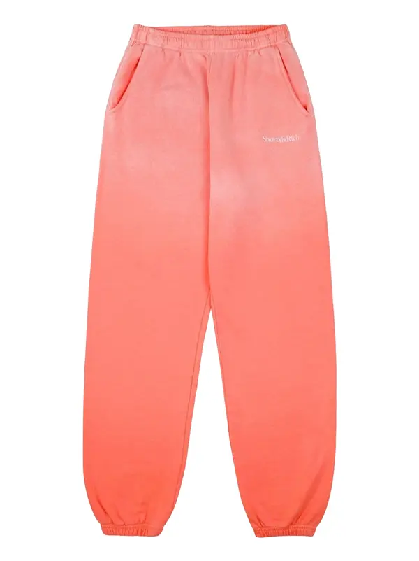 SPORTY & RICH Faded Straight-leg Track Pants - Pink