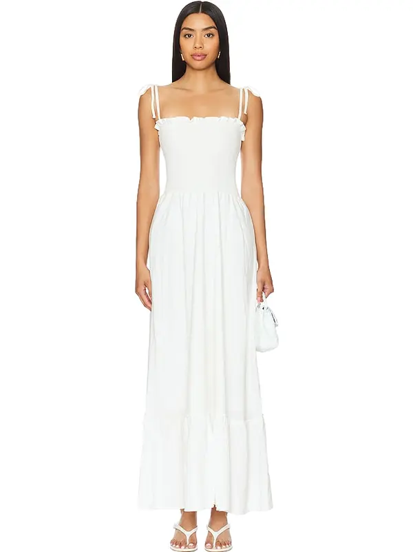 Peixoto X Eddie Maxi Dress - White