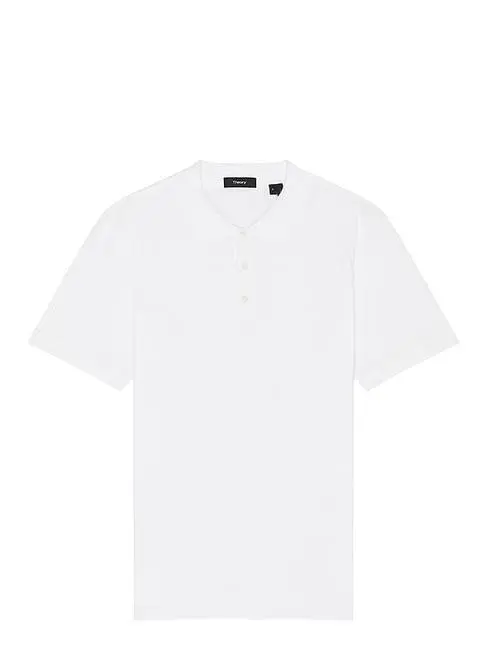 Theory Bron Cotton Polo - White