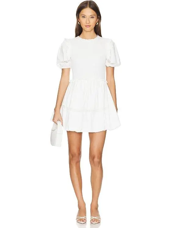 For Love & Lemons Sandy Mini Dress - White