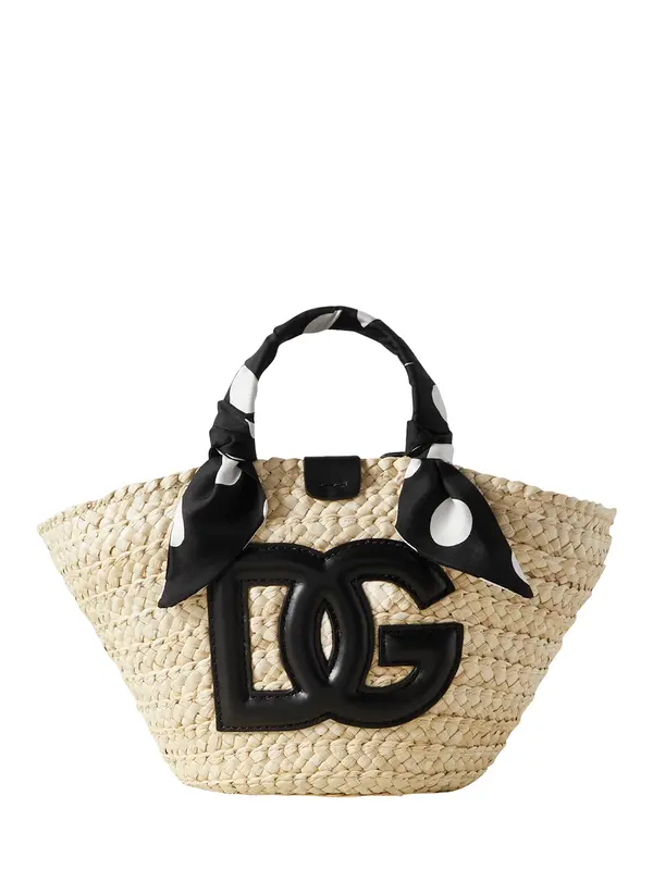 Dolce & Gabbana Raffia Tote - Black
