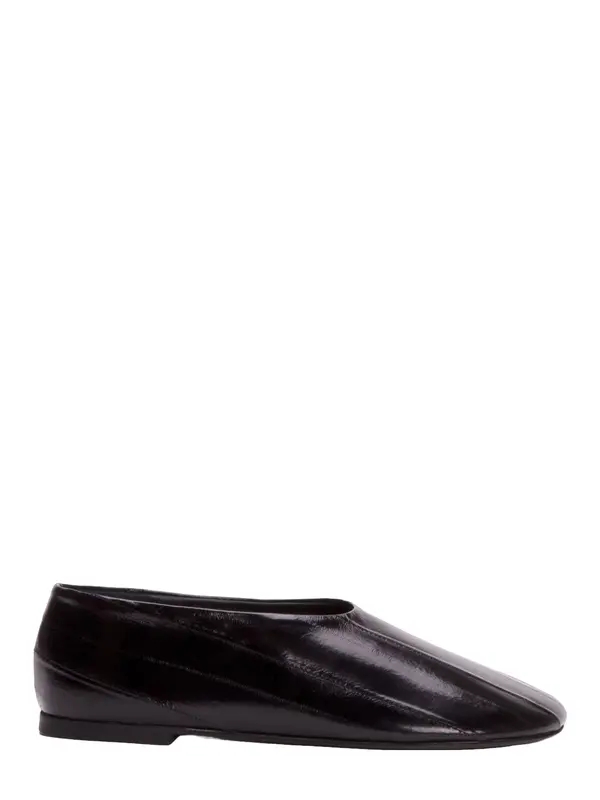 Proenza Schouler Eel-skin Slippers - Black