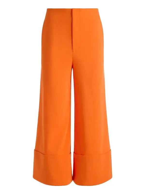 Alice + Olivia Andra Cropped Trousers - Orange