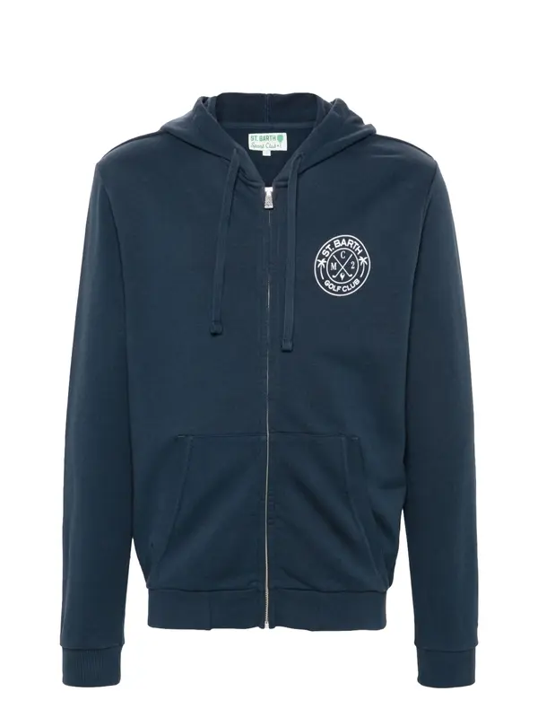 MC2 SAINT BARTH Danny Zip-up Hoodie - Blue