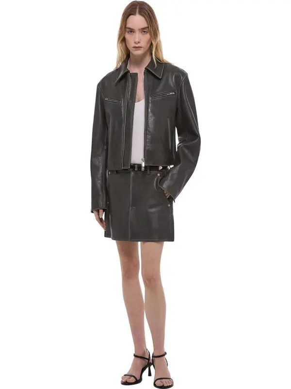 Helmut Lang Leather Biker Jacket - Segano