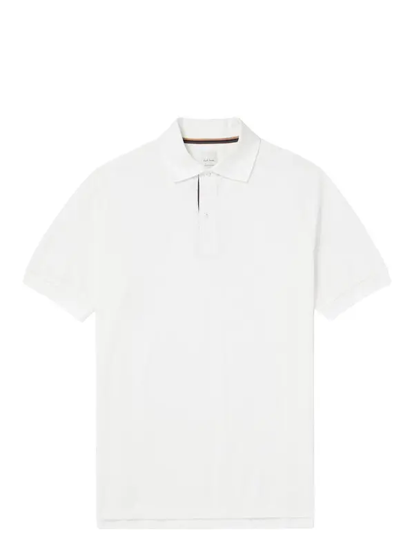 Paul Smith Cotton-piqué Polo Shirt - White