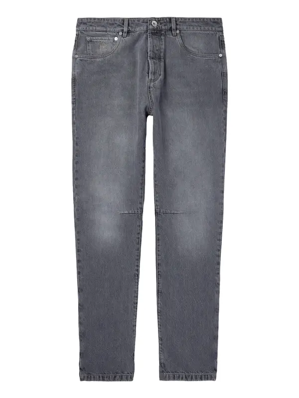 Brunello Cucinelli Leisure Straight-leg Jeans - Gray