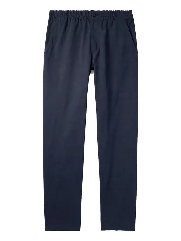 A.p.c. Chuck Straight-leg Cotton-twill Trousers - Blue