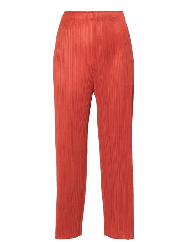 Issey Miyake Straight-leg Trousers - Orange