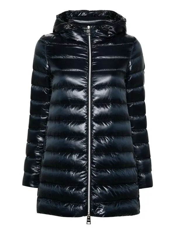 Herno Hooded Puffer Coat - Blue