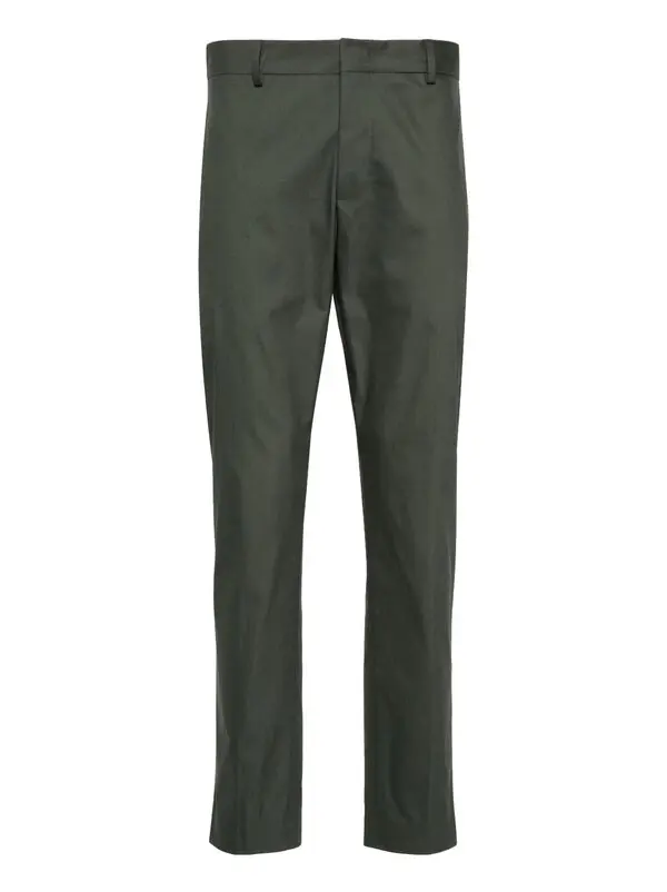 PT TORINO Mid-rise Tapered Chinos - Green