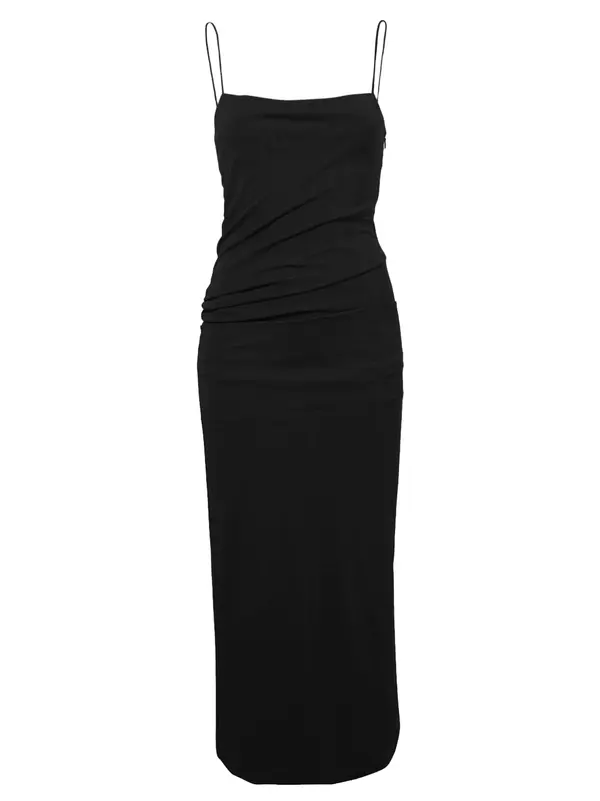 Proenza Schouler Blaire Ruched Midi Dress - Black