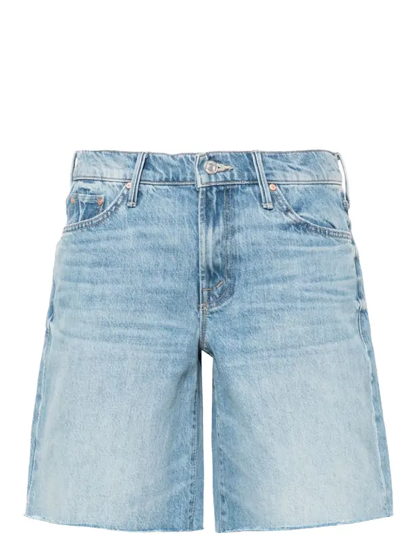 MOTHER Undercover Denim Shorts - Blue